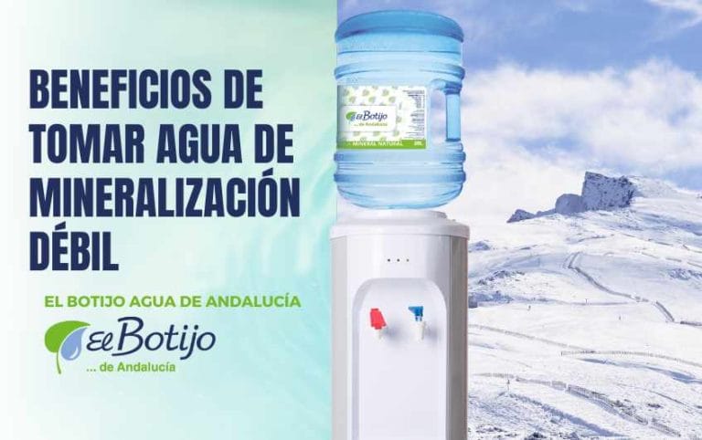Beneficios de consumir agua de mineralización débil